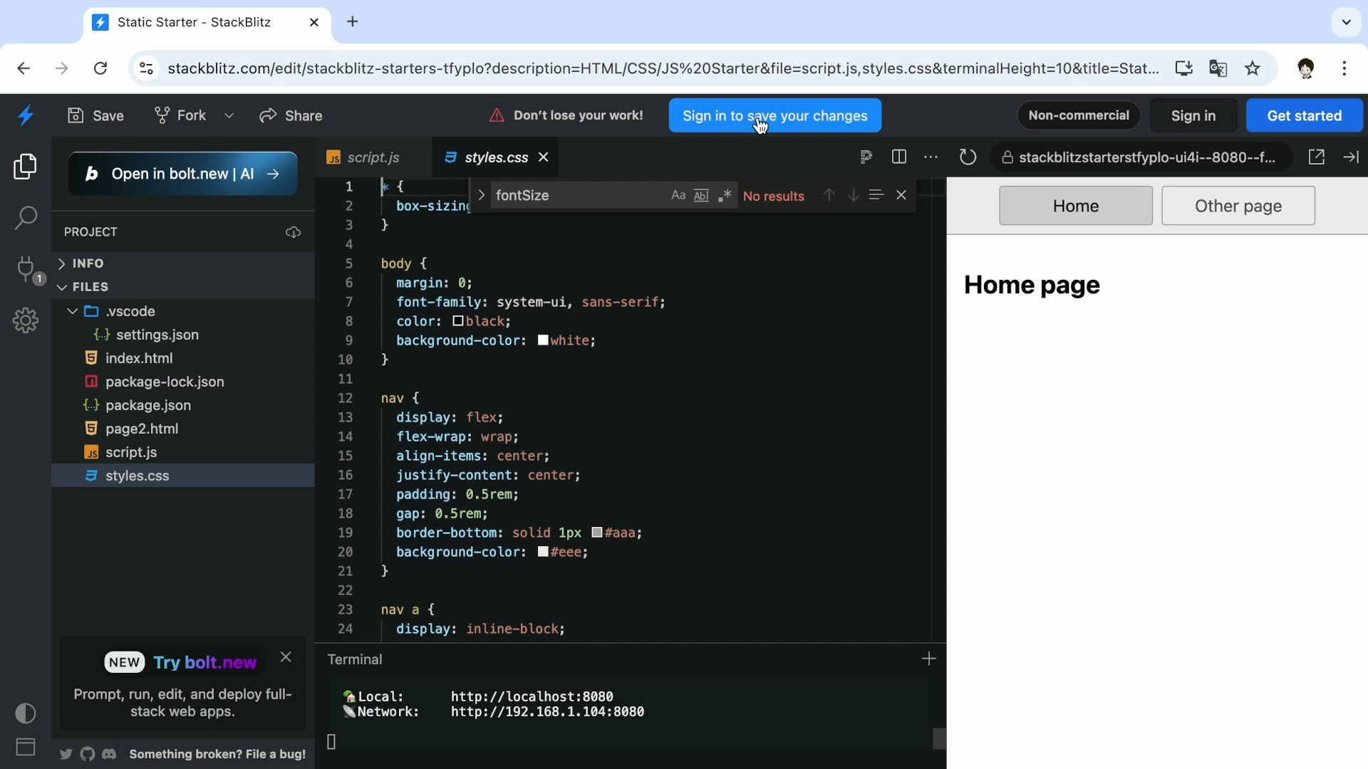 AIでコードを自動生成できる、StackBlitz+Bolt.newを紹介 | ともすたmedia | ともすた